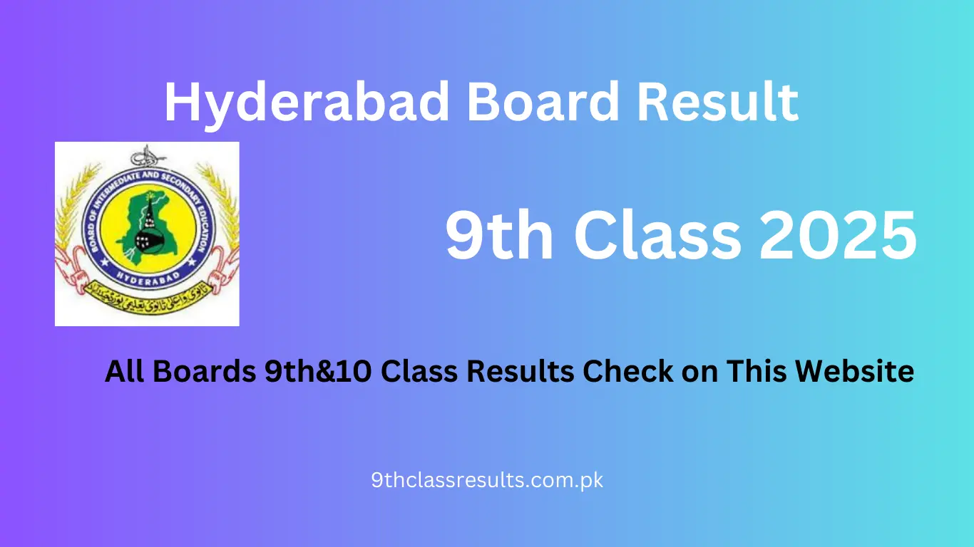 9th Class Result 2025 Hyderabad Board - 9th Class Results